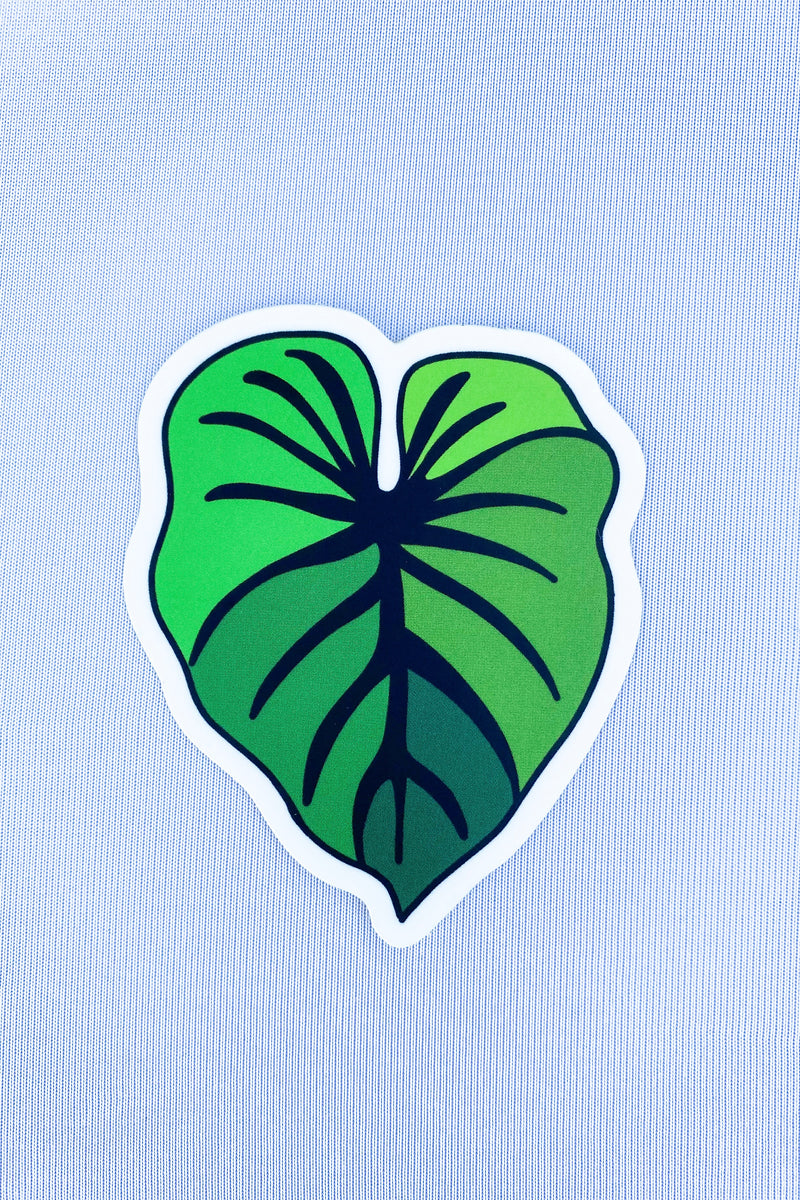Kalo Leaf Sticker – Ka Hiwahiwa Hawaiʻi